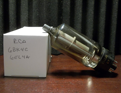 1 VINTAGE RCA 6BK4C/6EL4A USED VACUUM TUBE TESTED AUDIO HAM RADIO AMP ...