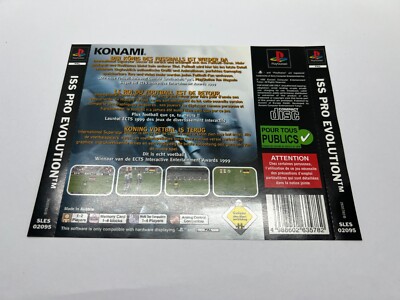 Backcover zu ISS Pro Evolution Soccer für Playstation 1 / PS1 | eBay.de