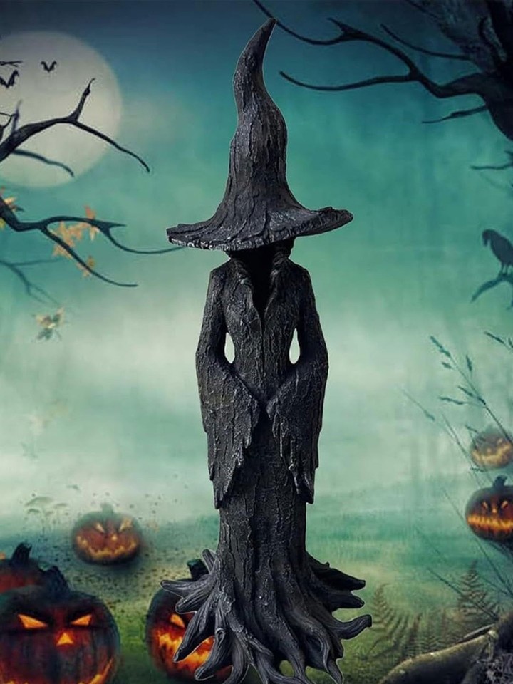 Cracker Barrel 20/30cm Witch Statue 2025 Halloween Decor Indoor/Outdoor ...