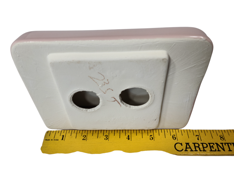 Vintage Mamie Pink Ceramic Soap Dish Tray Shower Mid Century Modern ...