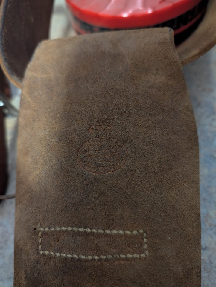 H.H. HEISER LEATHER PISTOL GUN HOLSTER WESTERN COWBOY Bullet Belt .45 ...