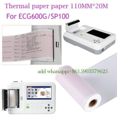 ECG Printer Paper Thermal Recorder Paper size,110mm*20m,for ECG600G ...