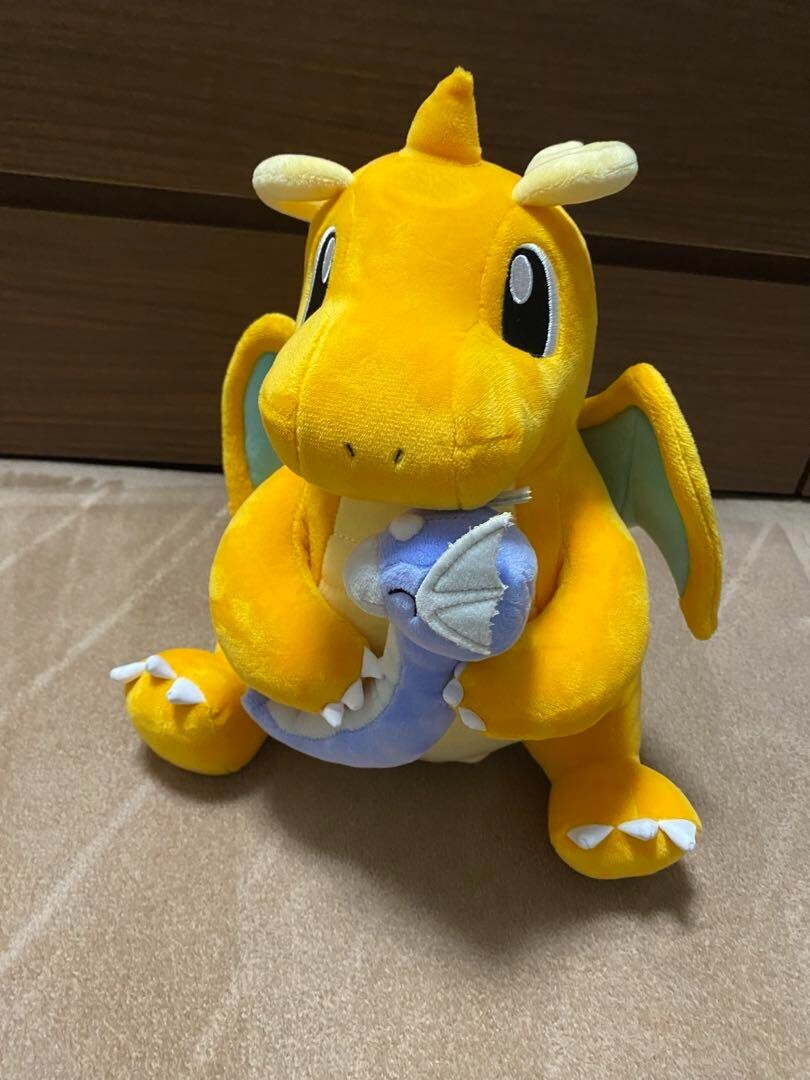 Pokemon Center Limited Dratini & Dragonite Hugging Plush doll TAIKI ...