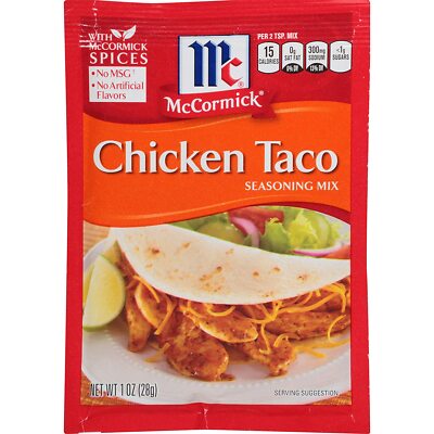 McCormick Chicken Taco Seasoning Mix, 1 Ounce | eBay