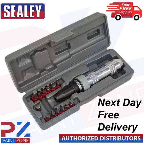 Sealey Premier AK208 Impact Screwdriver Driver Set 13 Bits 1/2" Sq Dv ...