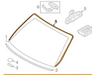 BMW X1 E84 Front Windscreen Reveal Mounding Seal 51317307896 7307896 ...