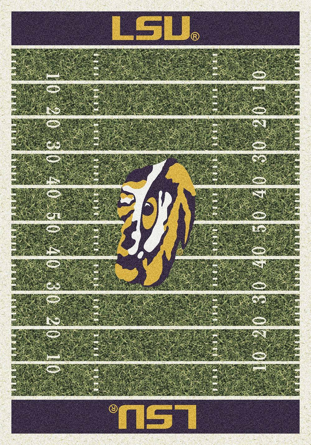5x8 Milliken LSU Tigers 1152 NCAA Home Field Area Rug - Approx 5'4"x7'8 ...