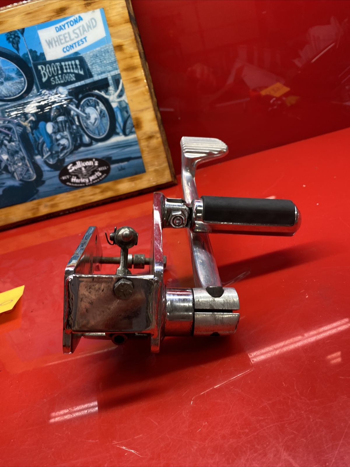 harley fxwg brake pedal forward control mount bracket Shovelhead 80’s ...