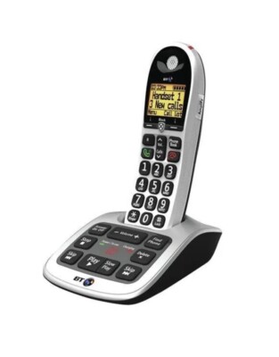 BT4600 (BT 4600) Big Button Landline Cordless Phone Answer Machine Call ...