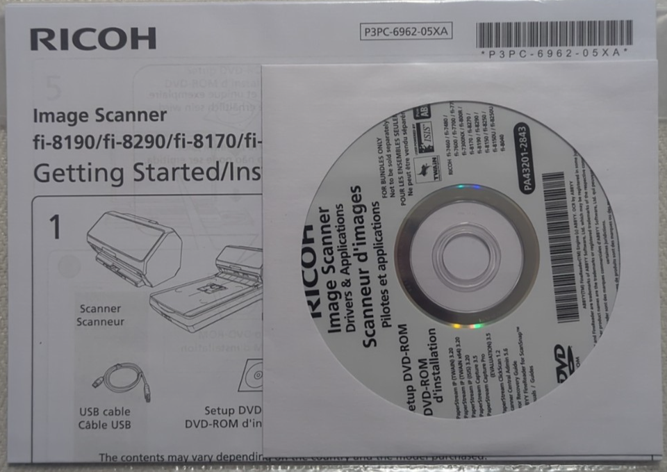 Ricoh/Fujitsu Scanner Drivers/Apps Fi-8050/8150/8190/8170/7300/7600 ...