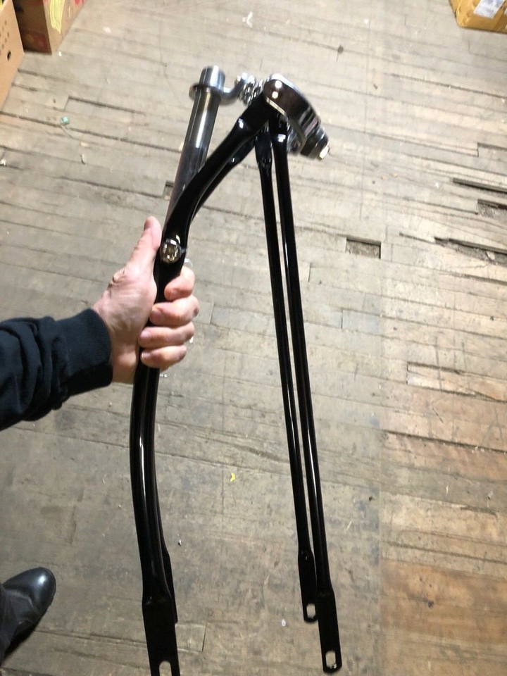 Bicycle springer fork SCHWINN front end BLACK FITS 1949-1959 mans BIKE ...