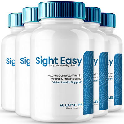 (5 Pack) Sight Easy Eye Pills, SightEasy Healthy Vision Supplements ...