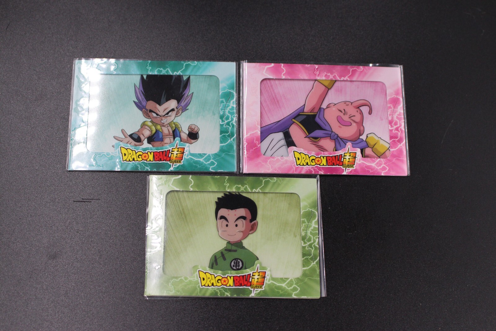 DRAGON BALL Z SUPER CYBERCEL SET OF 3 TRADING CARDS MAJIN BUU GOTENKS ...