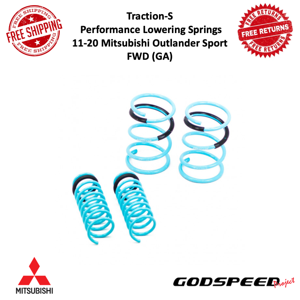 Godspeed Traction-S Lowering Springs For 11-20 Mitsubishi Outlander ...