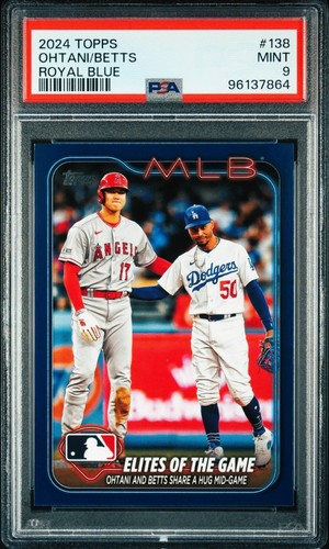 2024 Topps Shohei Ohtani / Mookie Betts Royal Blue Parallel Card #138 ...