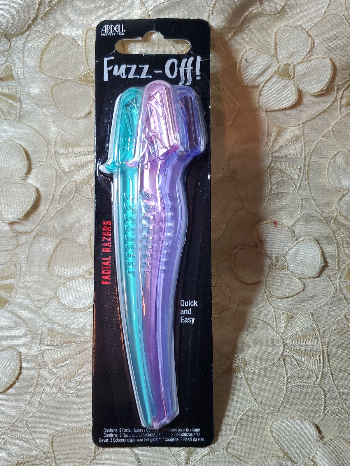 ARDELL-PROFESSIONAL-FUZZ-OFF! FACIAL RAZORS- 3-PACK-QUICK & EASY-NEW ...