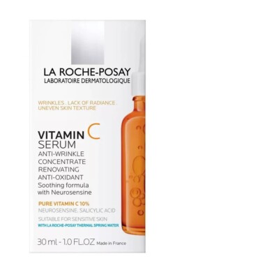 La Roche Posay Pure Vitamin C Face Serum with Hyaluronic Acid ...