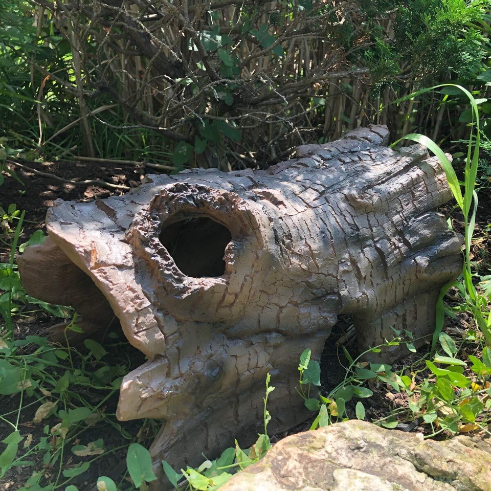 Aquascape Faux Log Fish Cave for Koi Goldfish Shelter Outdoor Indoor ...