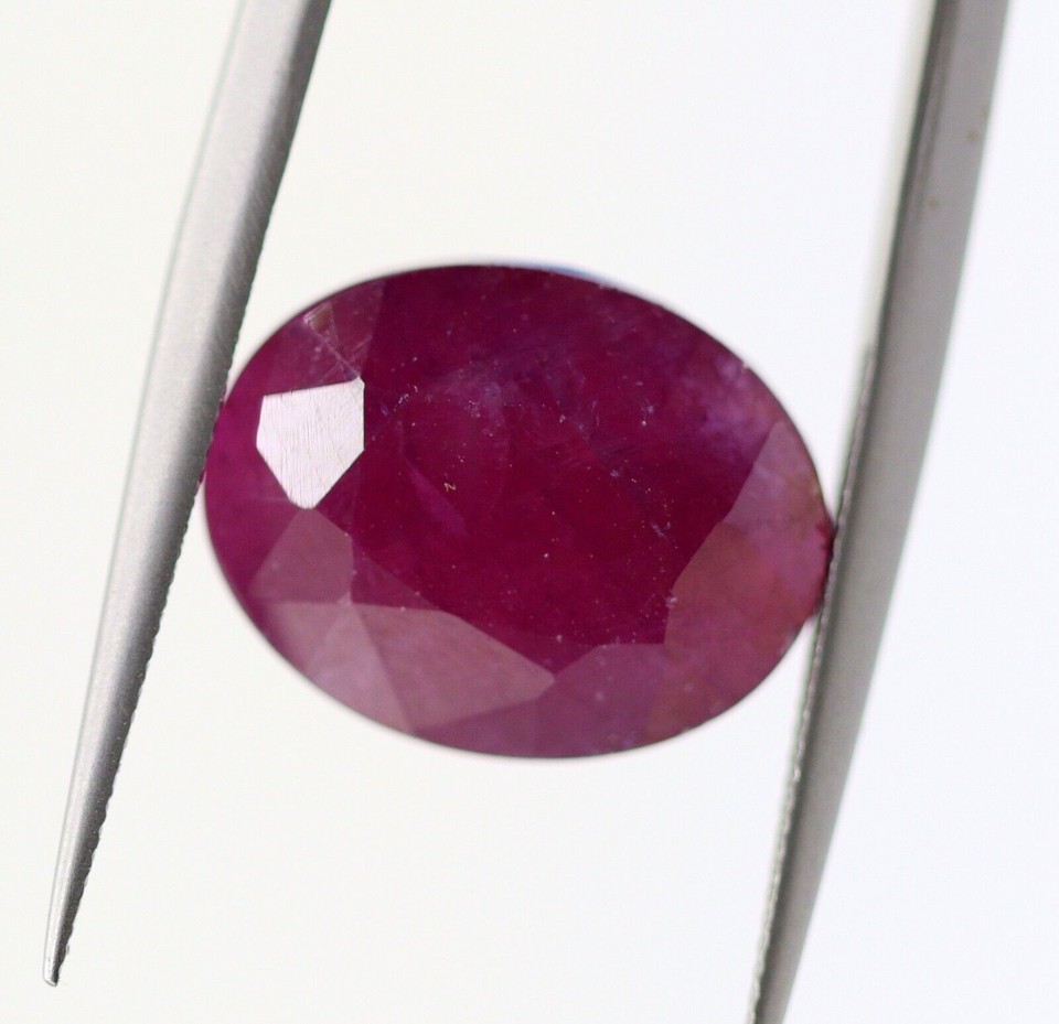 Purplish Red Color 13 x 10 MM Natural Ruby Oval Cut Loose Untreated Gem ...