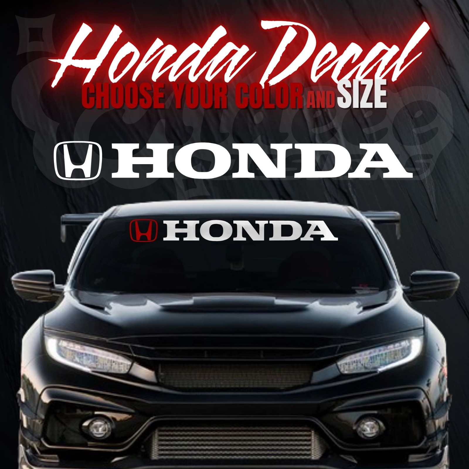 Honda Windshield Decal Sticker | eBay