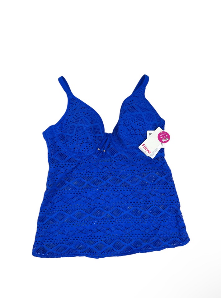 Freya COBALT BLUE Sundance Underwire Padded Tankini Swim Top, US 32DDD ...