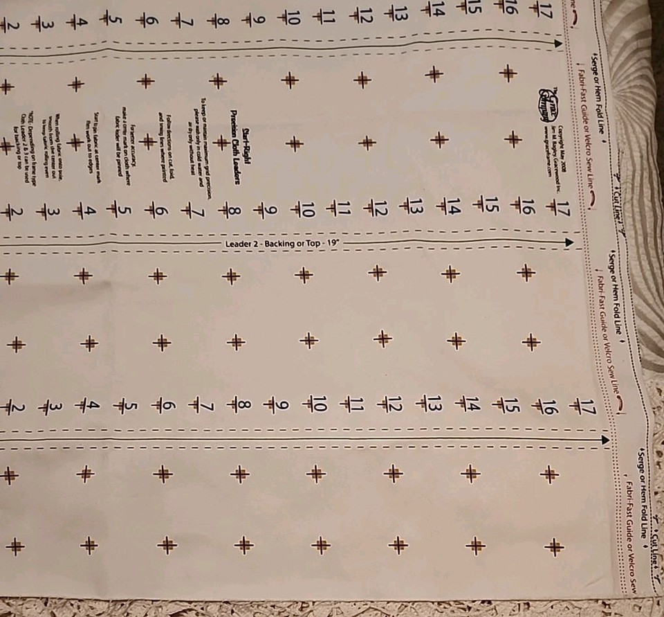 The Grace Company Start-Right Precision Cloth Leader Fabric 54"L × 31"W ...