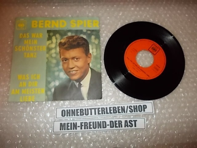7" Schlager Bernd Spier - Das war mein schönster Tanz CBS | eBay