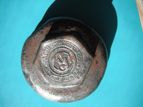 Antique Chalmers Threaded Grease Cap, Hub Cap, Axle Cap Plated Brass | eBay