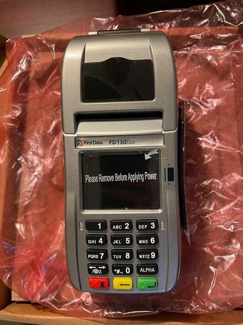 First Data Fd130 Duo Card Reader Machine a Stock for sale online | eBay