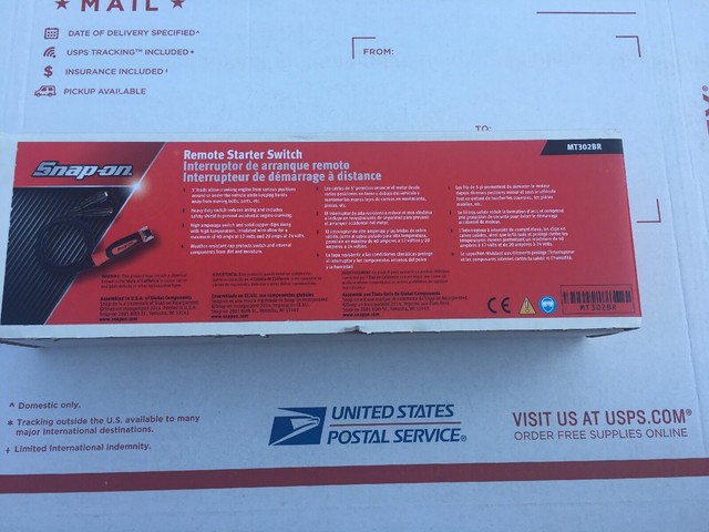 Snap on Remote Starter Switch MT302BR Snap-on Tools Tool for sale ...