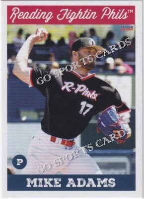 2022 Reading Fightin Phils 2nd Mike Adams RC Rookie Philadelphia ...