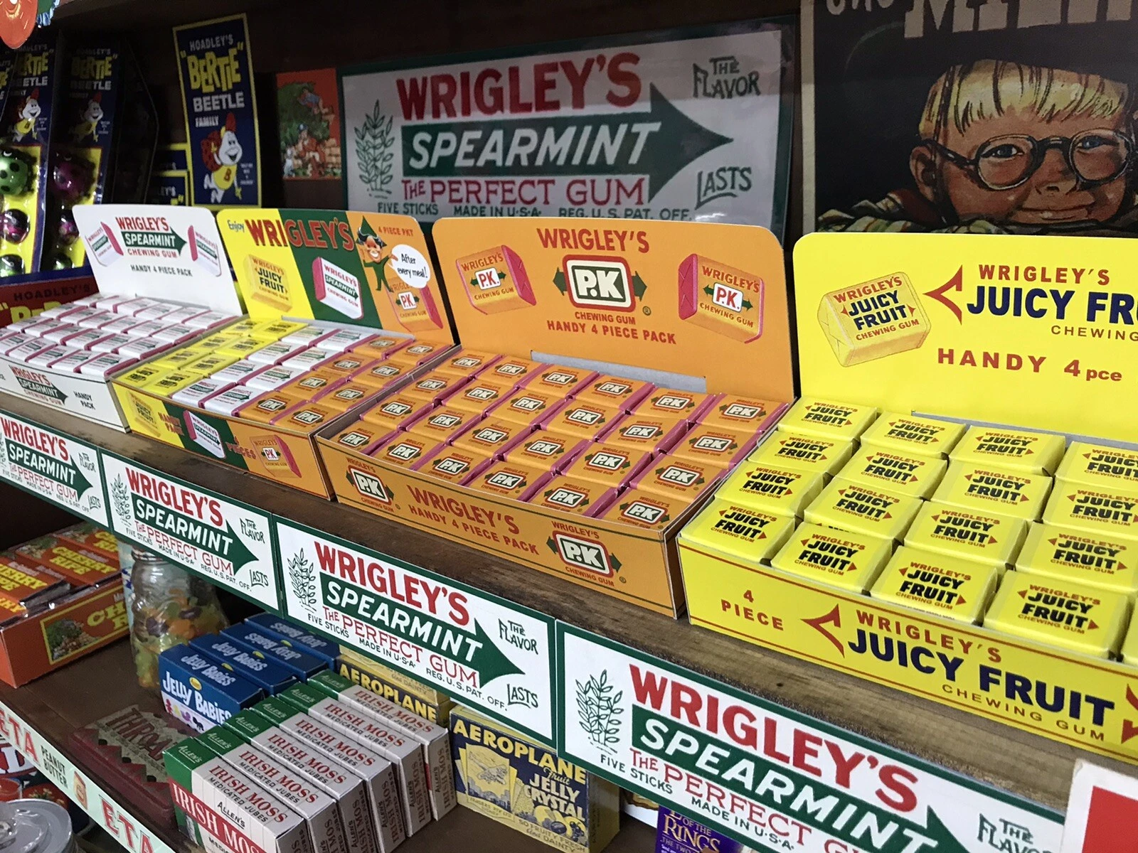 Купить Ибей | WRIGLEY’S Spearmint Chewing Gum Display Box 24 Packets ...