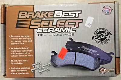 Brakebest Select Ceramic Front Disc Brake Pads With Hardware C680 ...