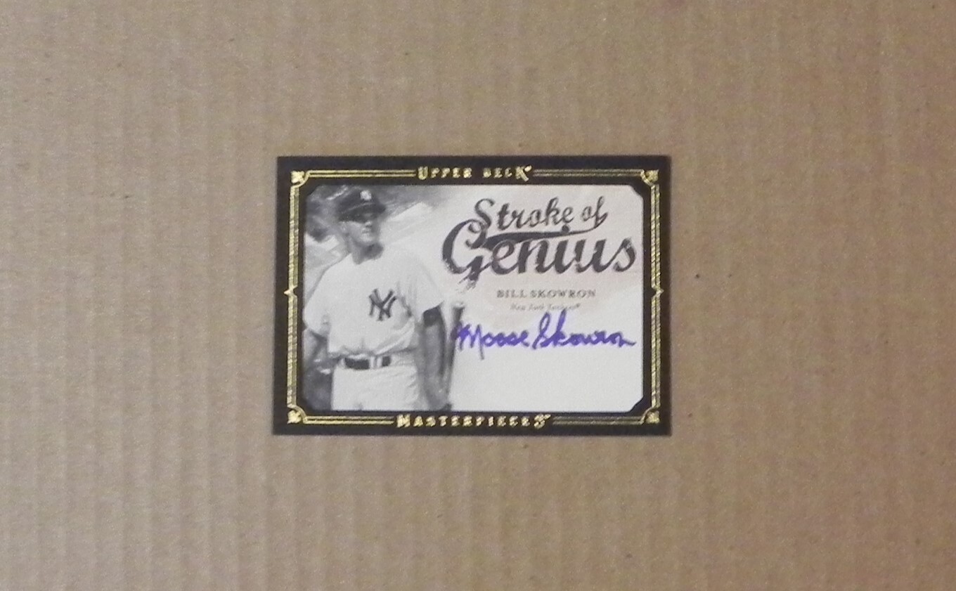 2008 Upper Deck Masterpieces Stroke of Genius Moose Skowron #SG-BS Auto Yankees | eBay