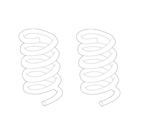 Genuine OEM Pair Set of Front Coil Springs For Mercedes W210 E430 ...