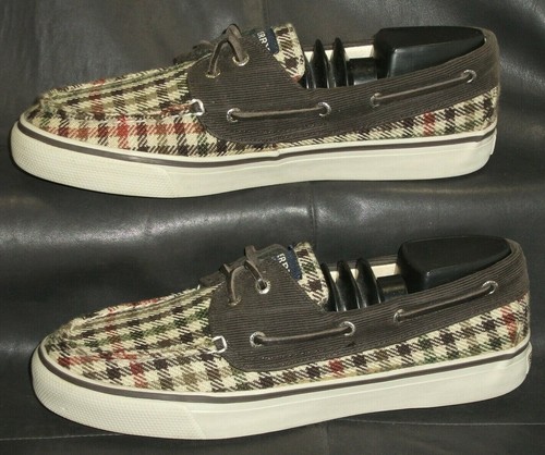 Sperry Top-Sider women's multi color plaid fabric boat style oxford ...