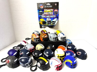 NFL HELMETS Squeezymates (YOU CHOOSE) Squishy Keychain Football Squeezy ...