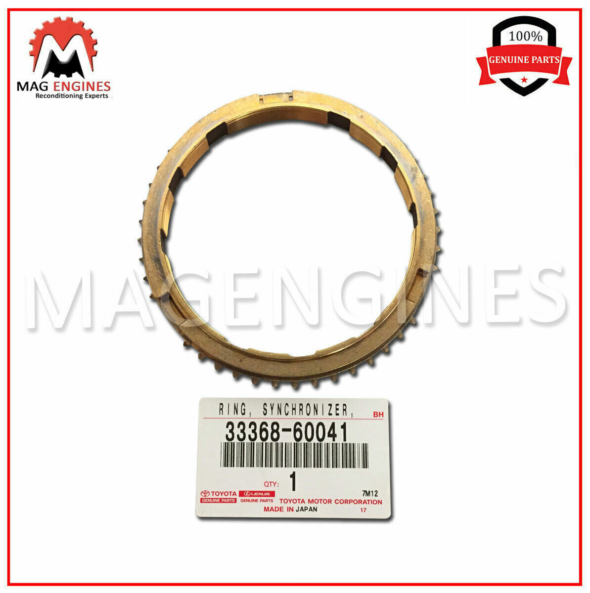 33368-60041 GENUINE OEM SYNCHRONIZER RING, NO.2 3336860041 | eBay