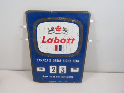 Labatt #74 Canada's Light Beer Calendar Metal Sign | eBay