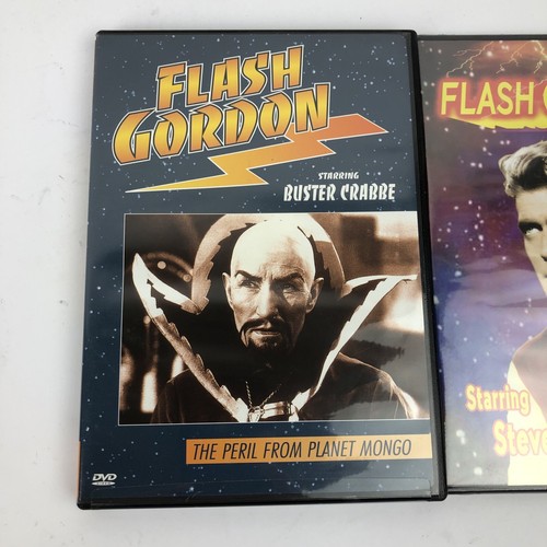 2 x Flash Gordon 3 Full Length Episodes + The Peril From Planet Mongo B ...