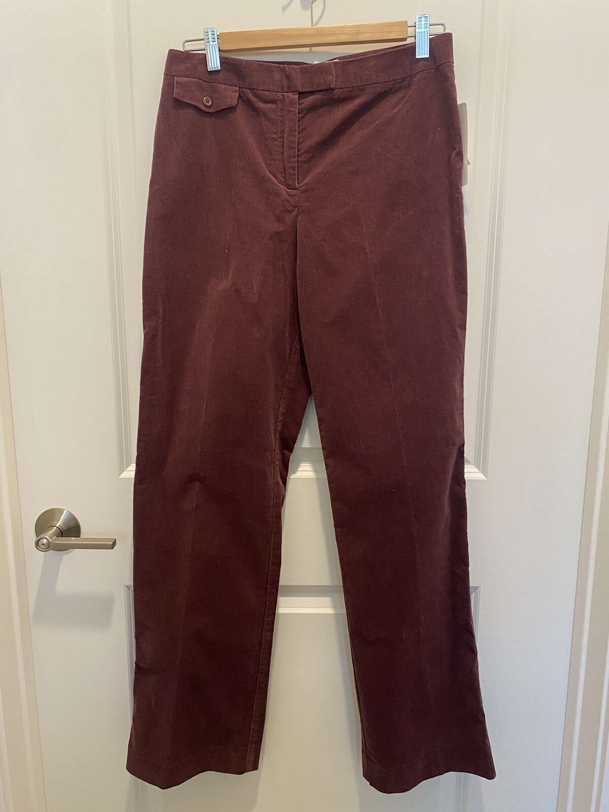 Women's Pendleton Size 6 Burgundy Maroon Corduroy Pants Stretch Vintage ...