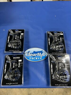4PK 13 FISHING NEW WICKED LONG STEM ICE FISHING SPINNING REEL | eBay