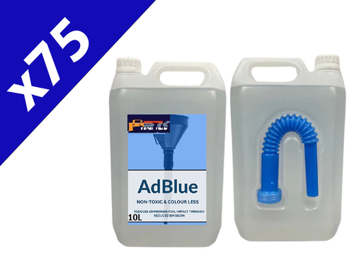 AdBlue Pallet of 75 x 10 Litre With Pouring Spouts Diesel Fuel Additive ...