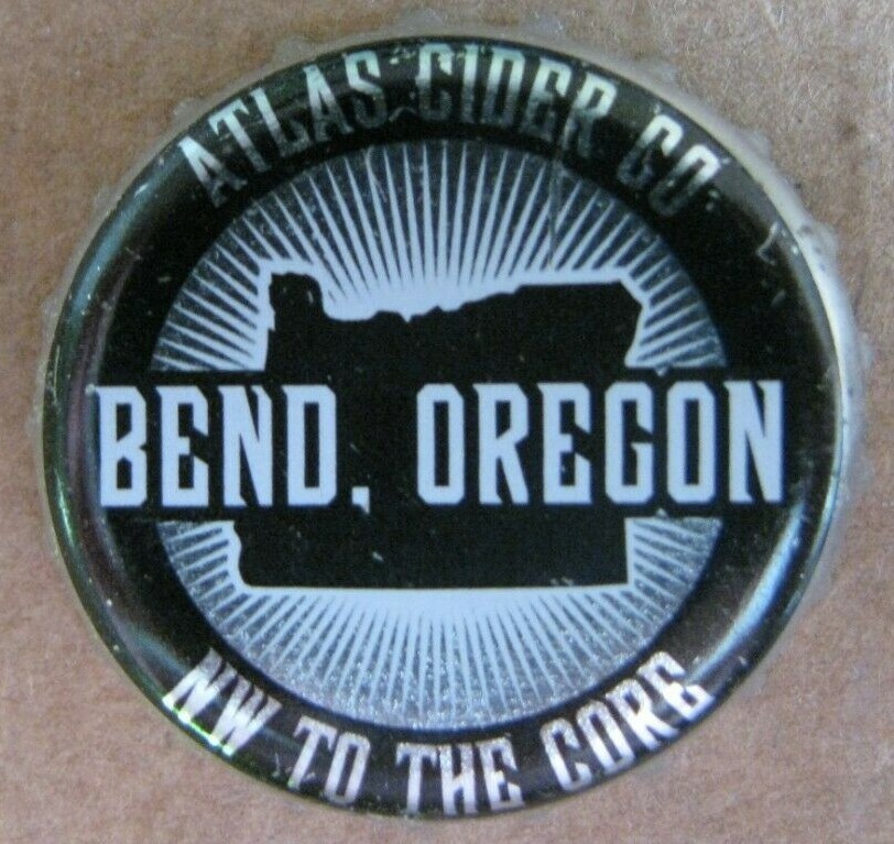 ATLAS CIDER CO BEND OREGON NW TO THE CORE MICRO CRAFT BEER/CIDER BOTTLE ...