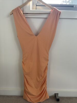 Kookai Orange V-Cut Dress | eBay Australia