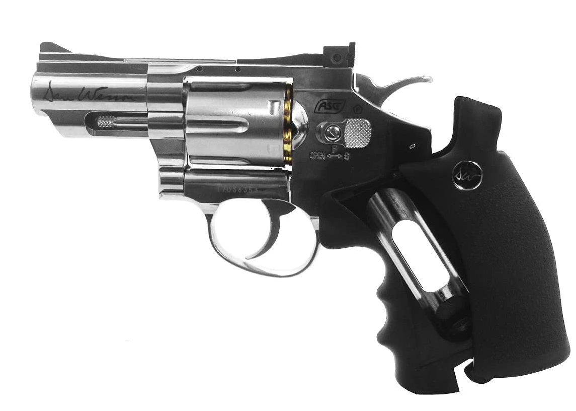 Wesson 2.5 Snub Air Revolver BB Gun .177 CO2 Pistol Handgun Full Metal ...