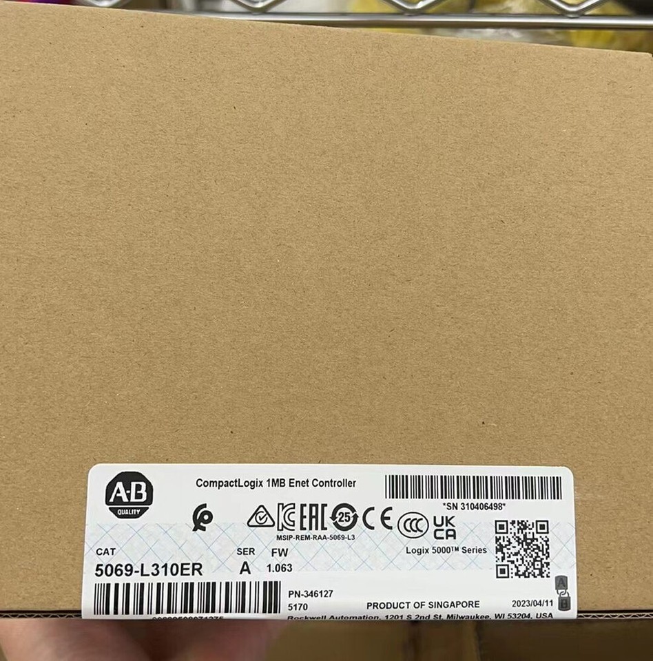 Allen Bradley AB 5069-L310ER /A CompactLogix 1MB Controller US Free Tax ...
