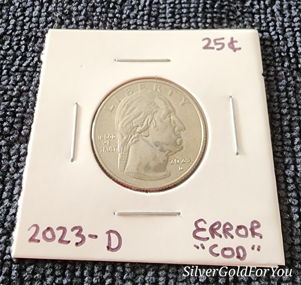 ERROR - 2023 D - Jovita Idar Quarter Error Coin “IN COD WE TRUST” | eBay