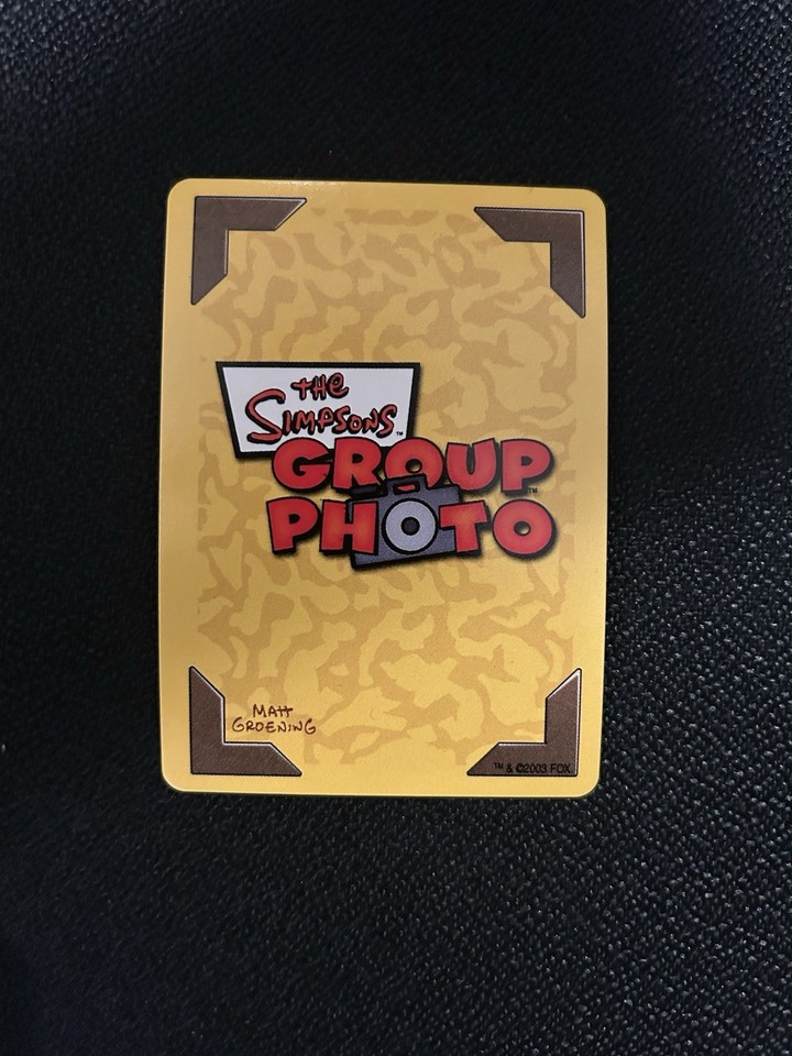 The Simpsons Group Photo Game Card Marge Simpson Try-N-Save Instant ...