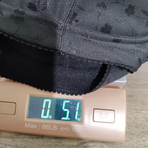 Elila Jacquard Wireless Soft Cup Bra Black 1305 Cushion Straps Full ...